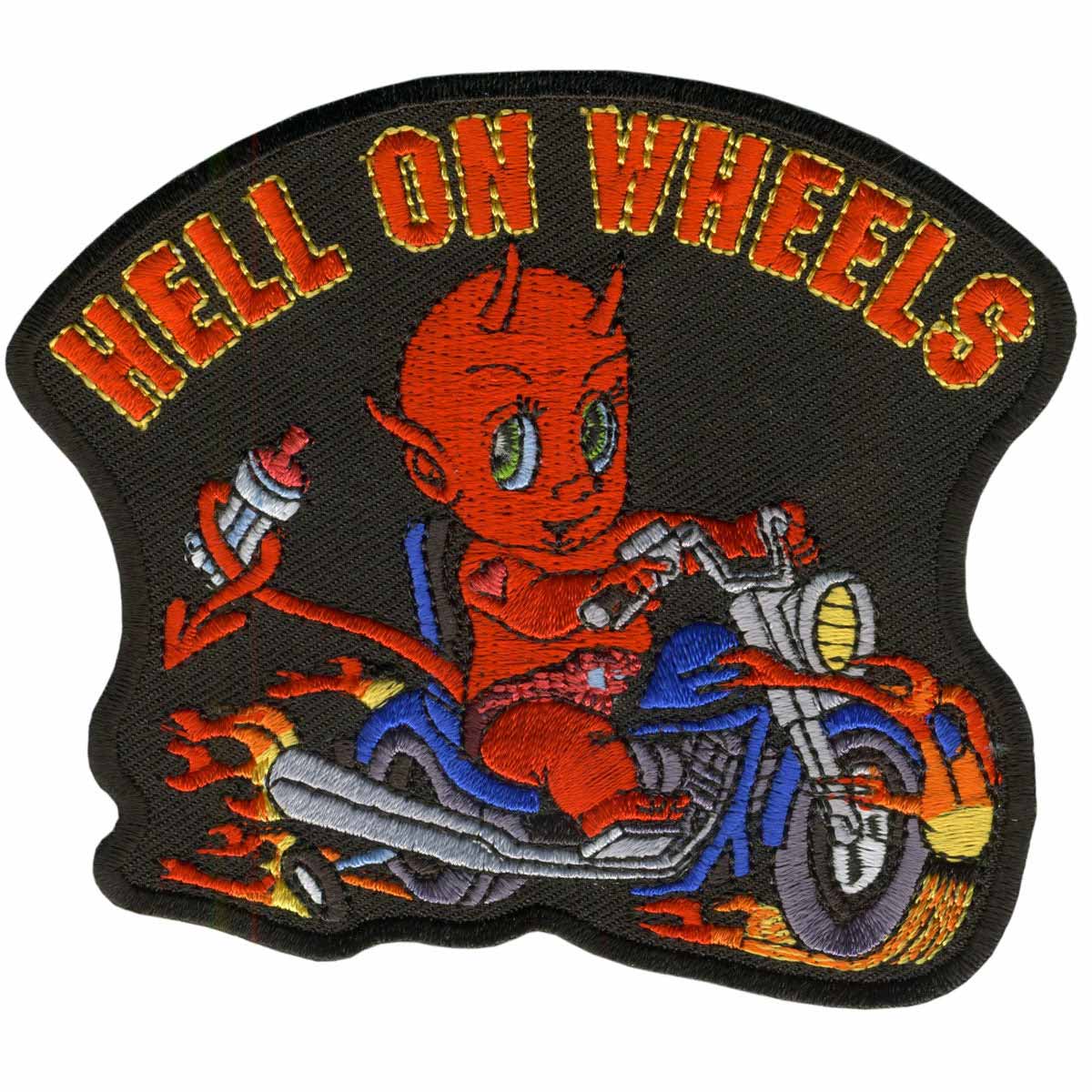 Hot Leathers Hell on Wheels Patch PPA3200 – LeatherUp USA