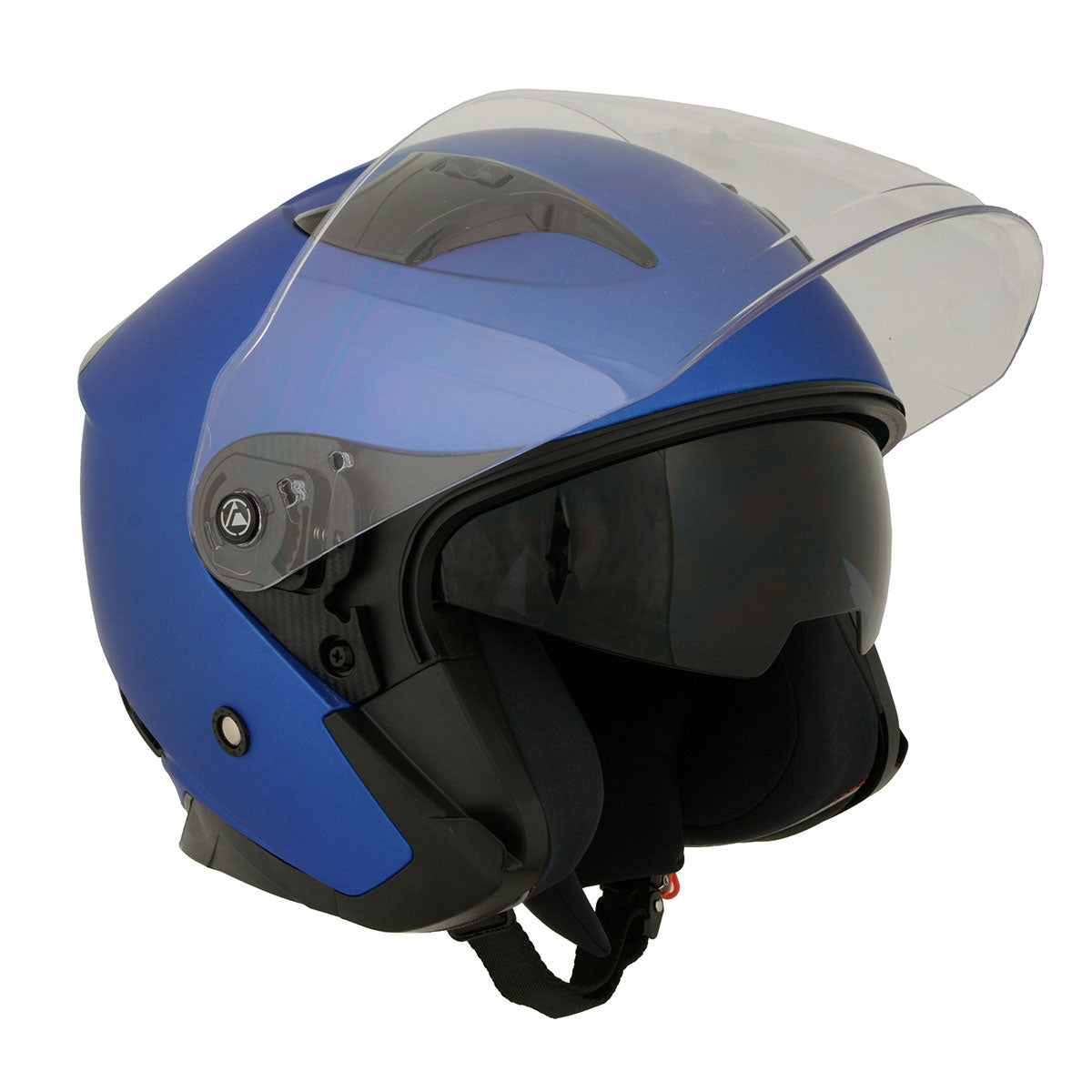 Milwaukee Helmets MPH9825DOT Shift Open Face 3/4 Blue Helmet Biker w ...