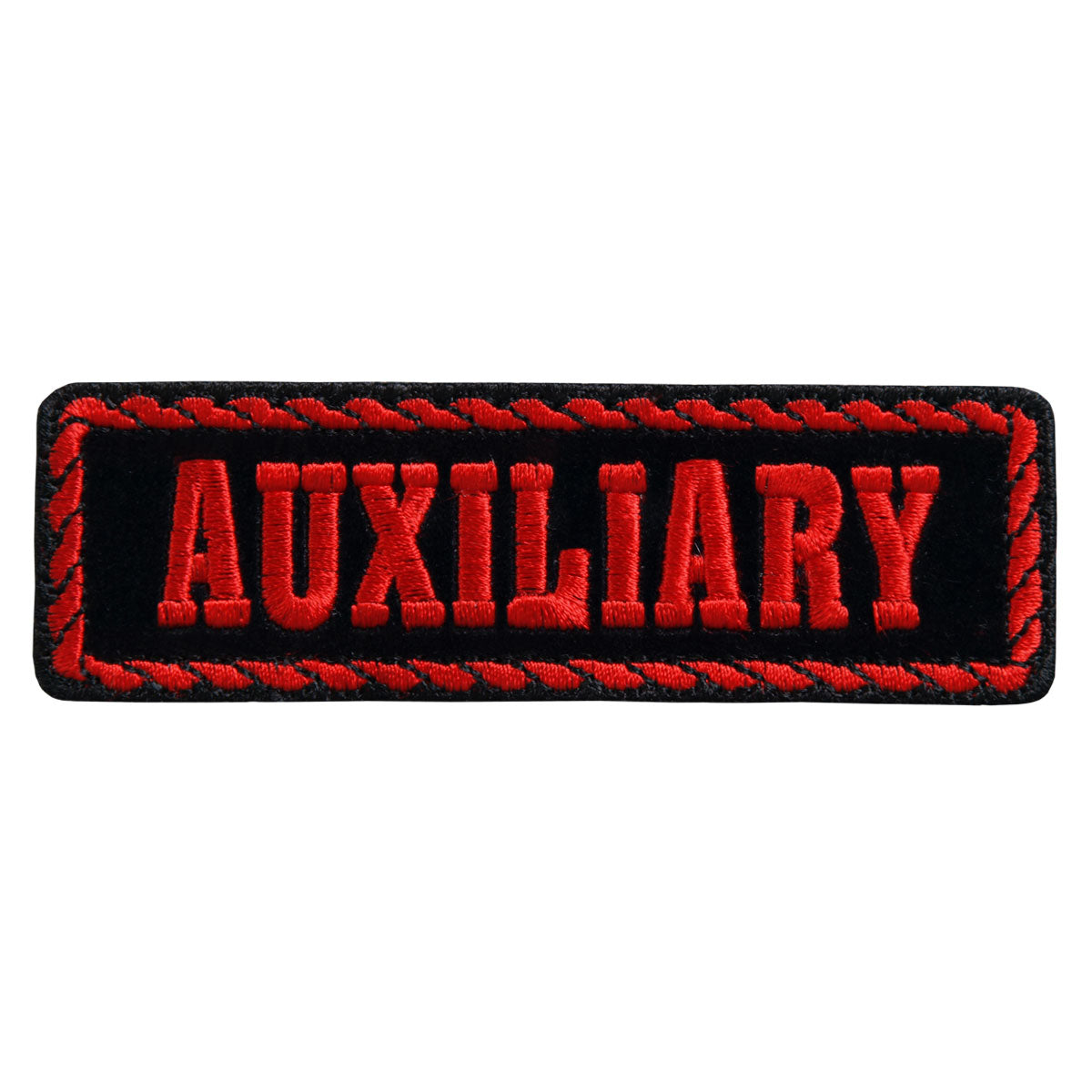 Hot Leathers Red Officer Auxiliary 4" x 1" Patch PPD2022 – LeatherUp USA