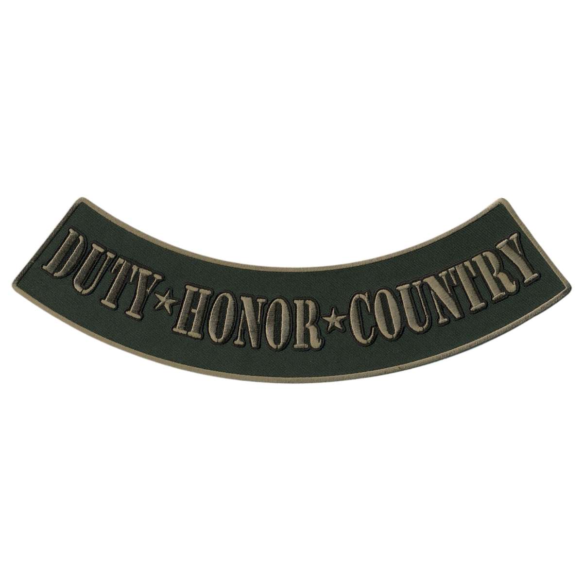 Hot Leathers Duty Honor Country 12” X 3” Bottom Rocker Patch PPM5129 ...