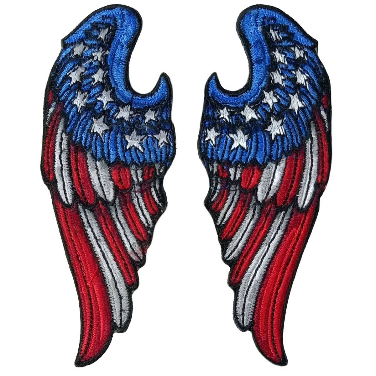 Hot Leathers Angel Wings Flag 4" 3.6 X 4.4" Embroidered Patch PPQ2408 ...