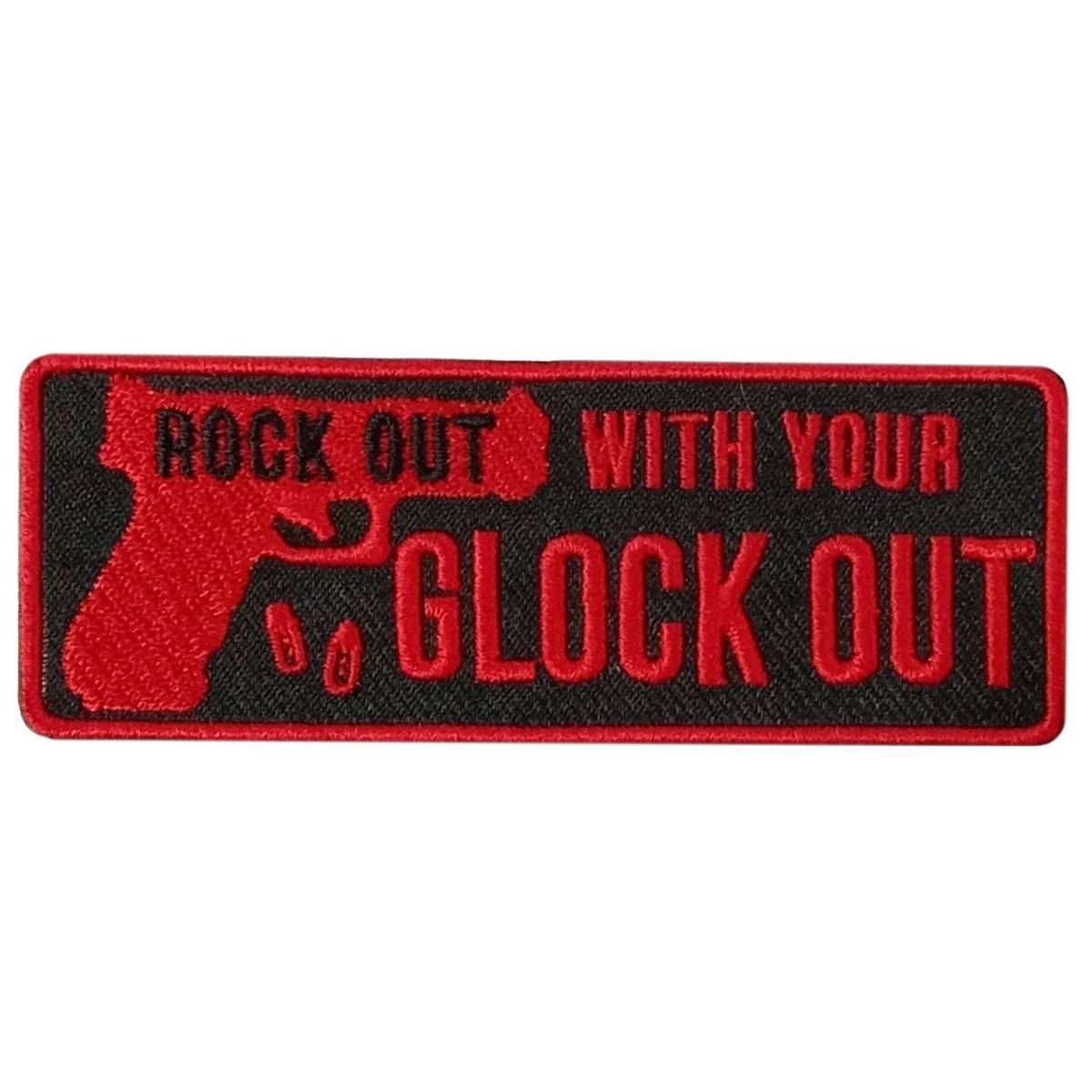Hot Leathers Rock Out Glock Out 4" X 2" Embroidered Patch PPW1132 ...