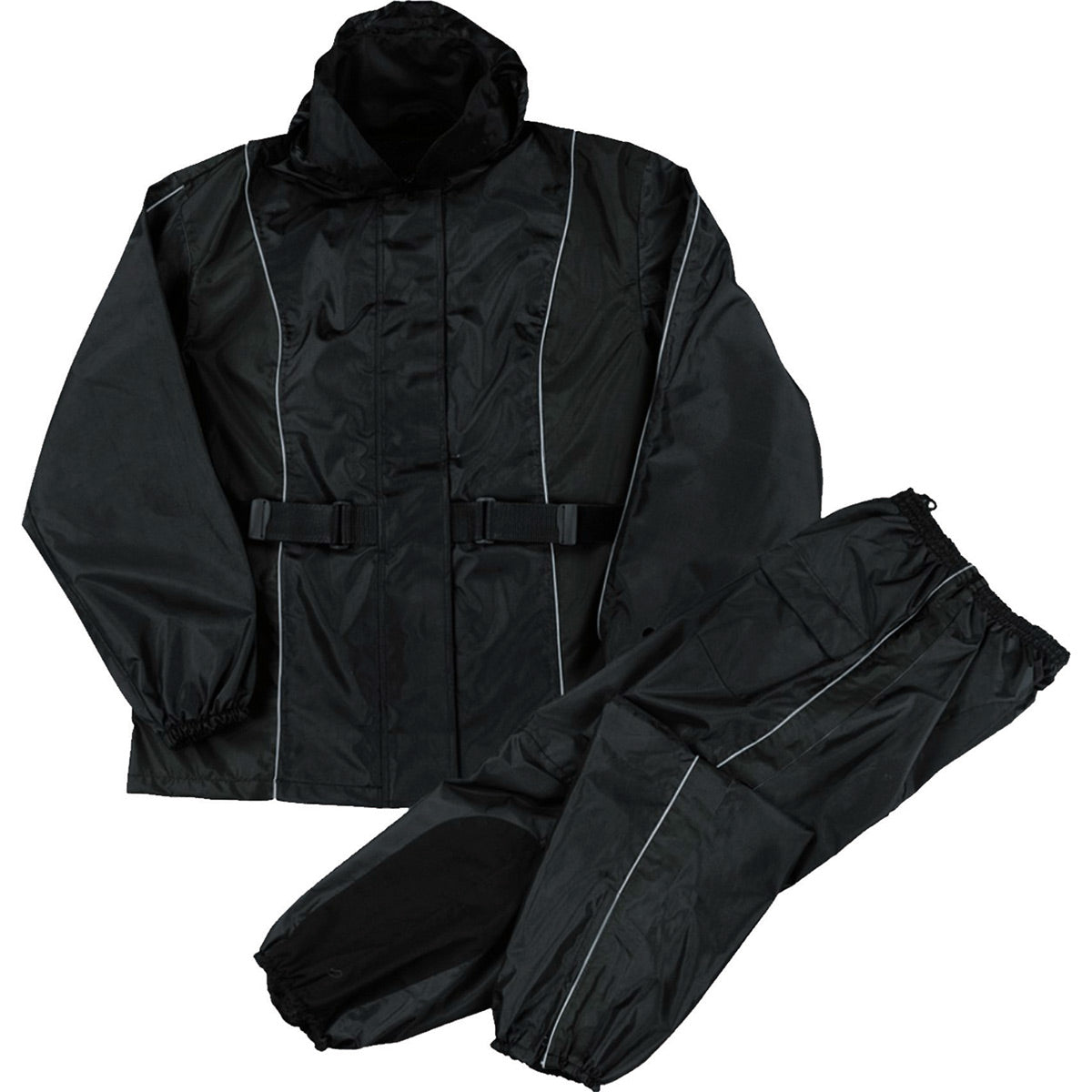 NexGen Women's SH222501 Black Hooded Water Proof Rain Suit – LeatherUp USA